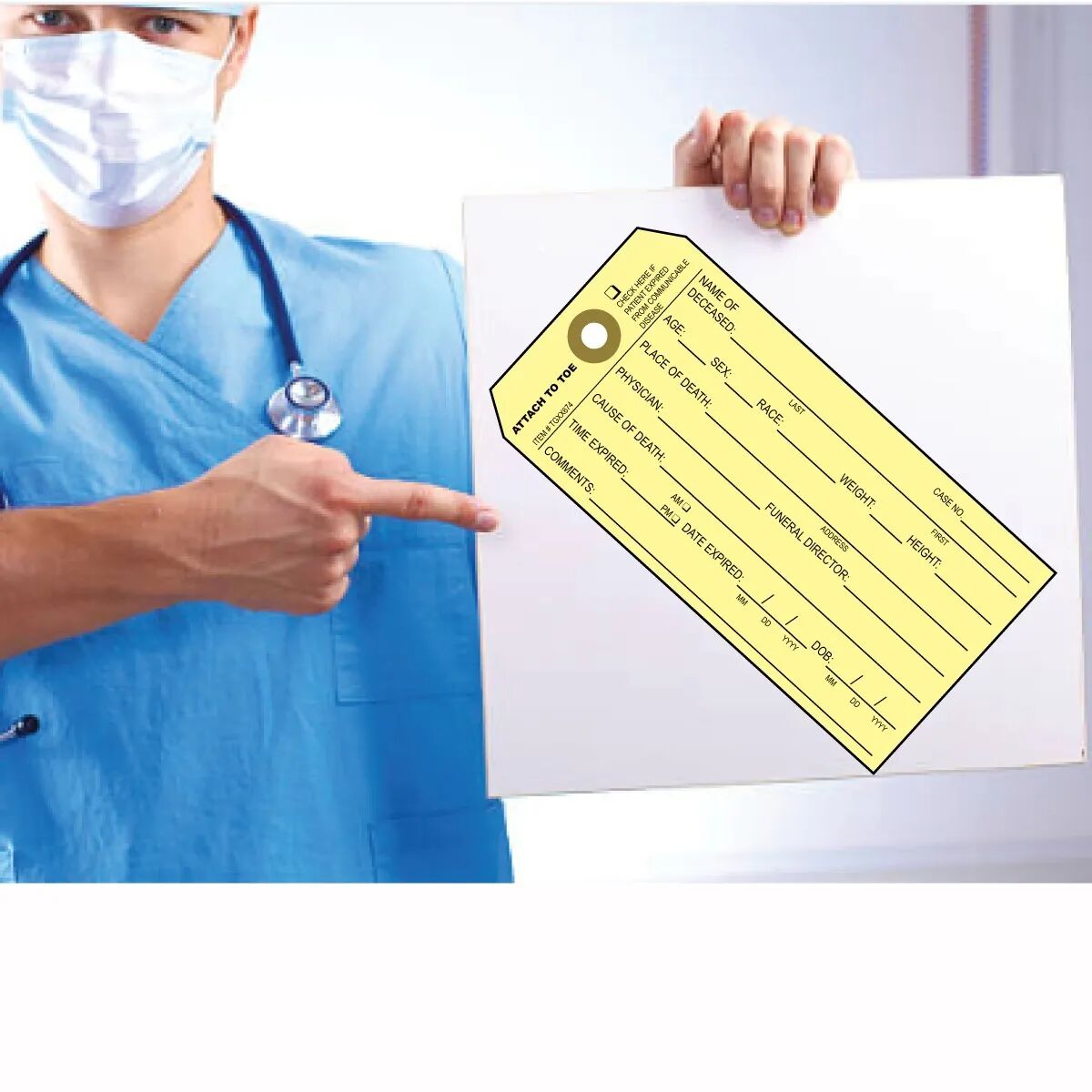 Morgue Toe Tags - AMS Printing