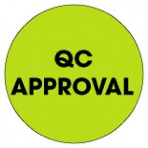 "QC APPROVAL" - AMS Printing