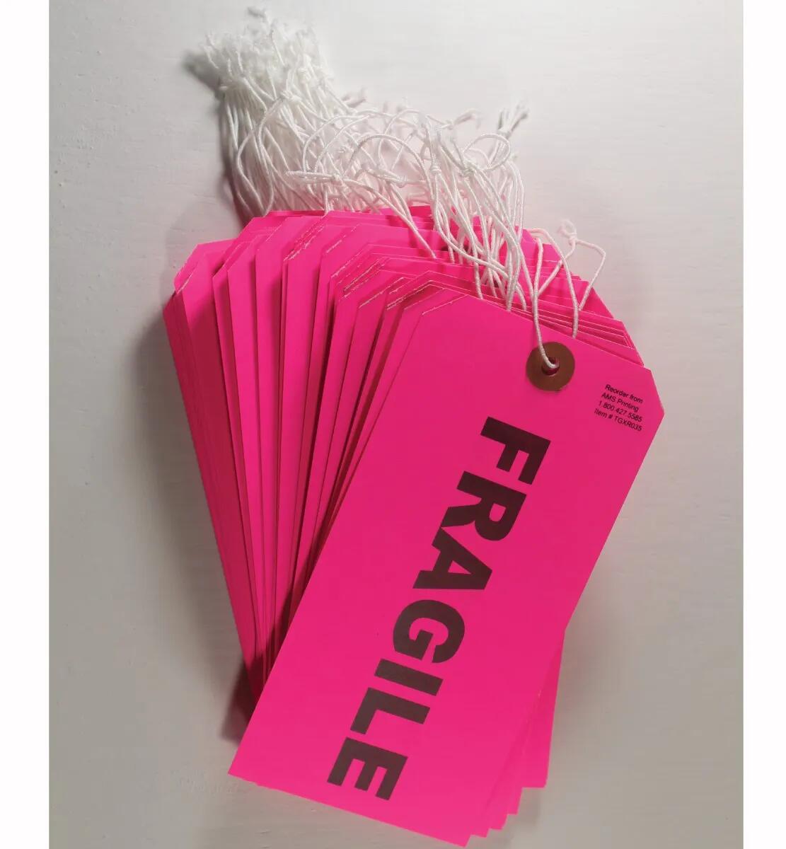 Hotel and Storage Tags for Handling Fragile Items in Luggage - AMS Printing