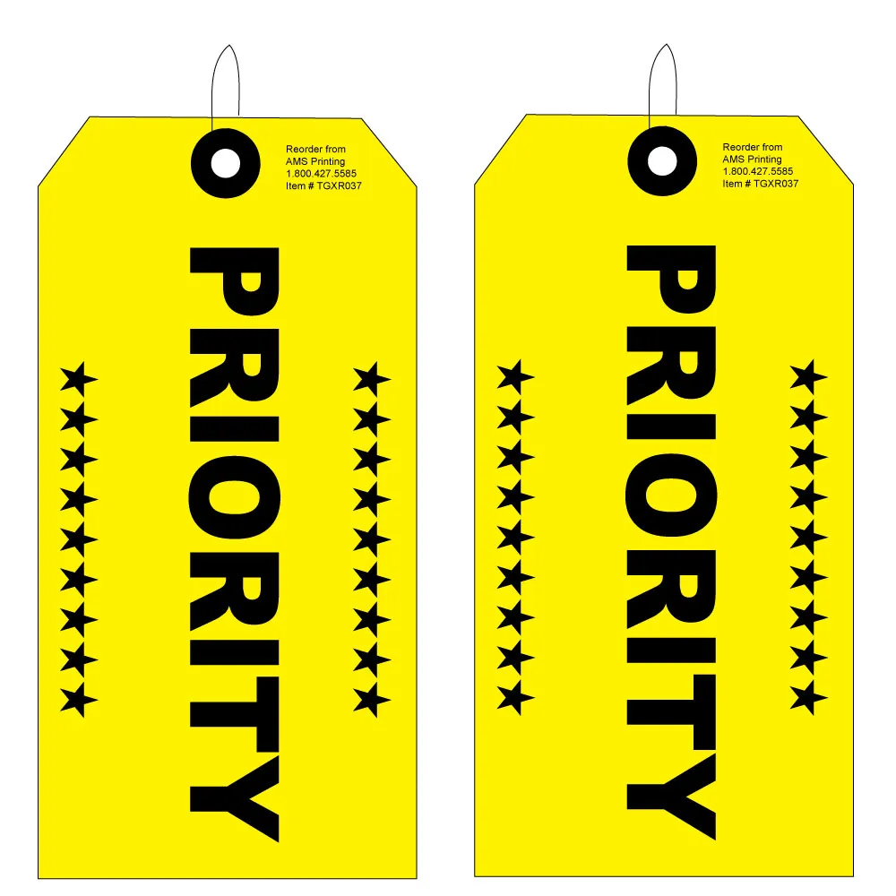 Hotel and Storage Tags for Handling Priority Luggage - AMS Printing