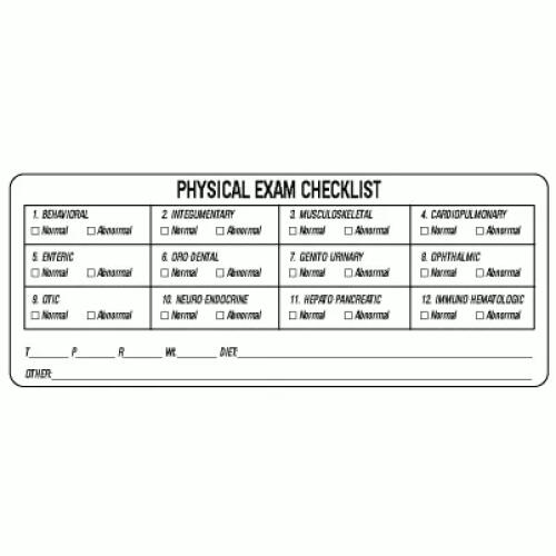 Examination Record Labels - AMS Printing