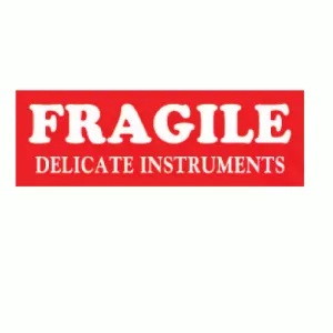 "Fragile Delicate Instruments" Label - AMS Printing
