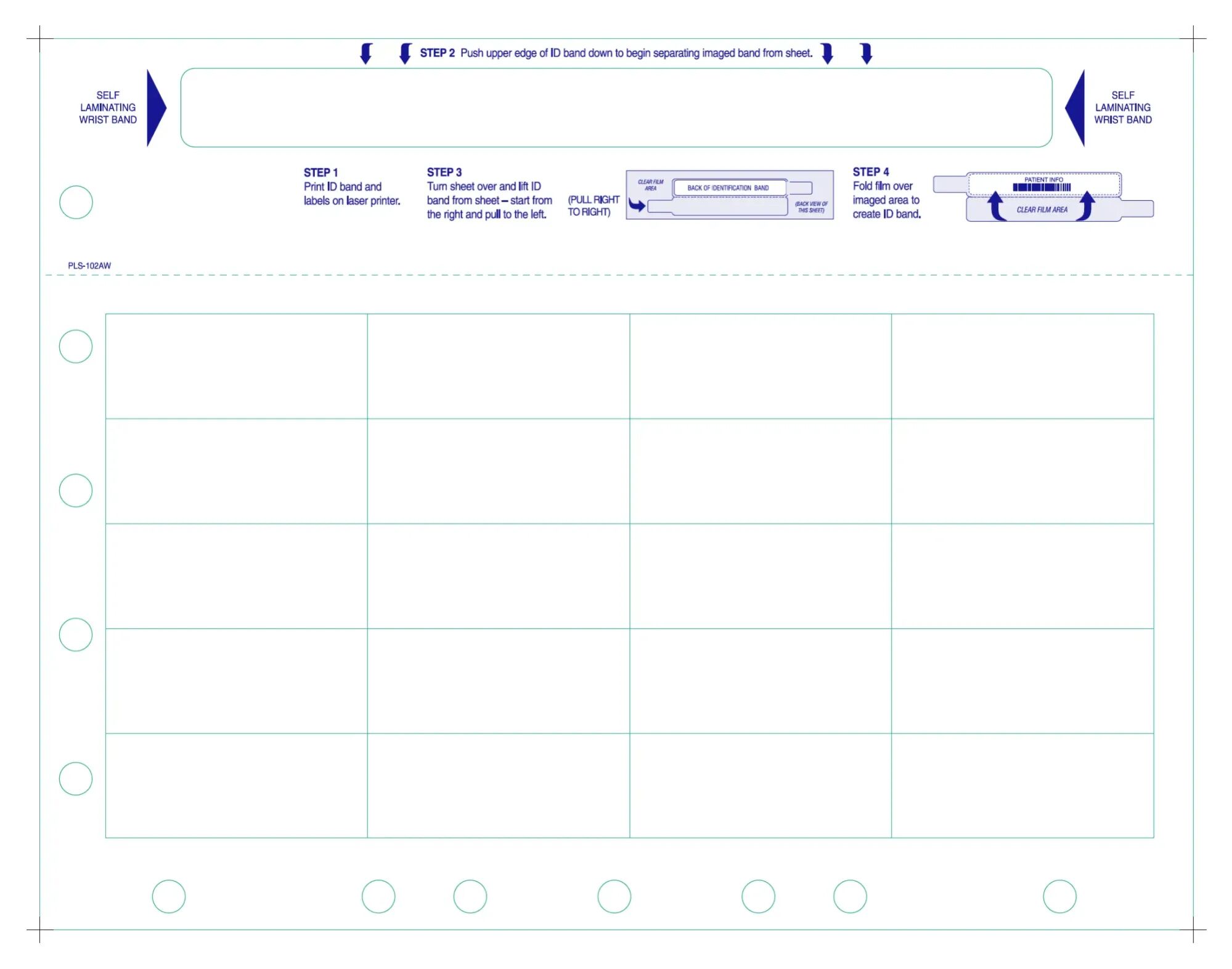 Patient Identification Wristbands - AMS Printing