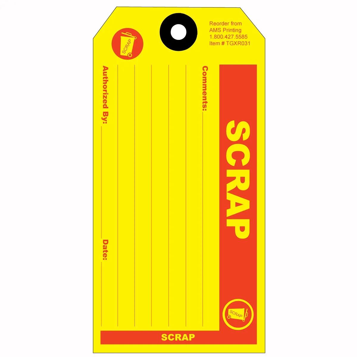 Production Quality Control Tags - AMS Printing