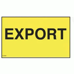 "EXPORT" Yellow Label - AMS Printing