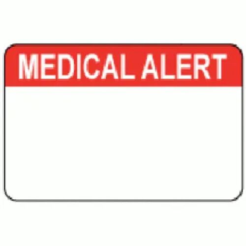 Medical Alert Labels - AMS Printing