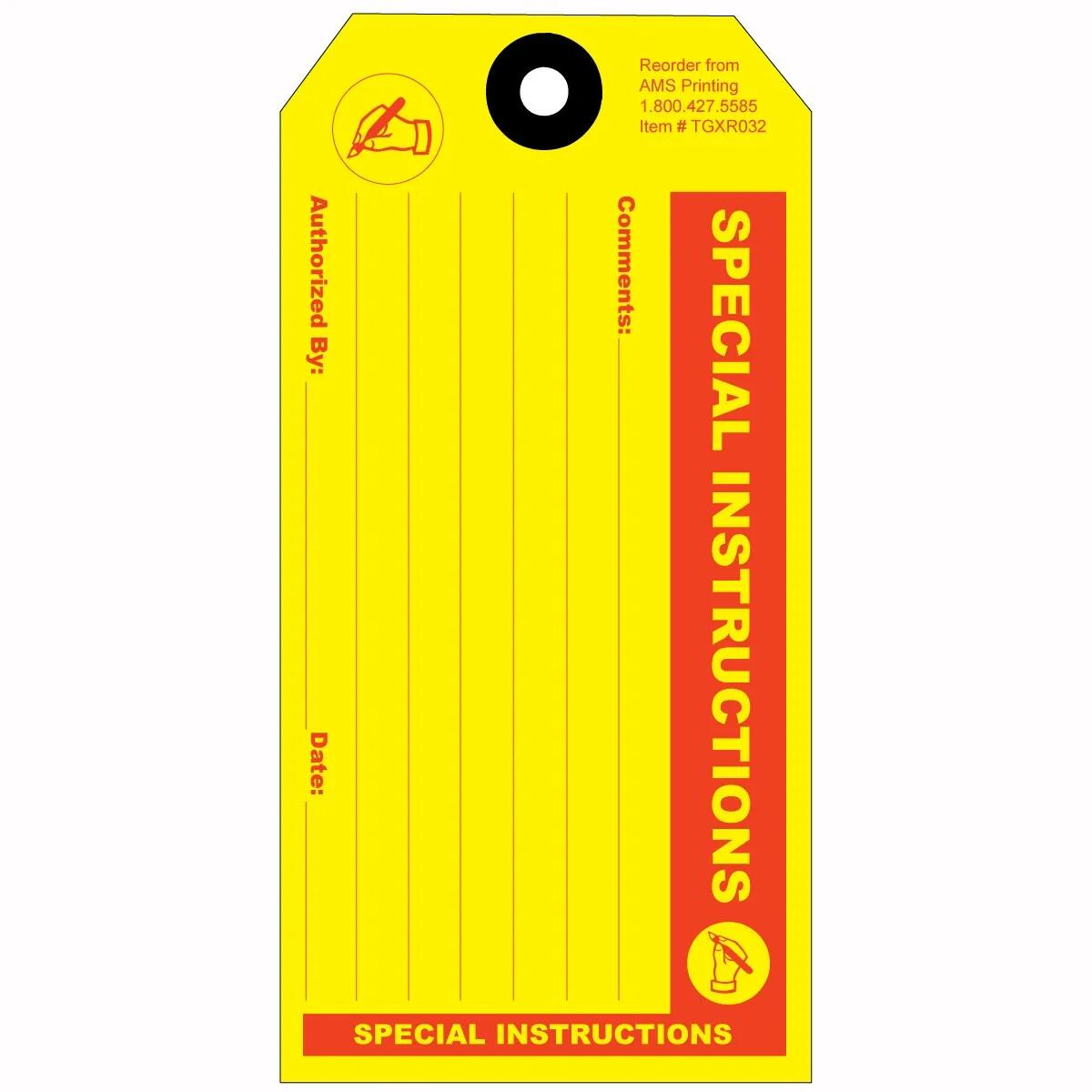 Production Quality Control Tags - AMS Printing