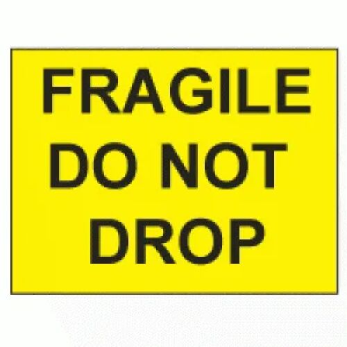 "FRAGILE DO NOT DROP" Label - AMS Printing