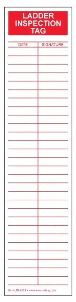 Ladder Inspection Labels - AMS Printing