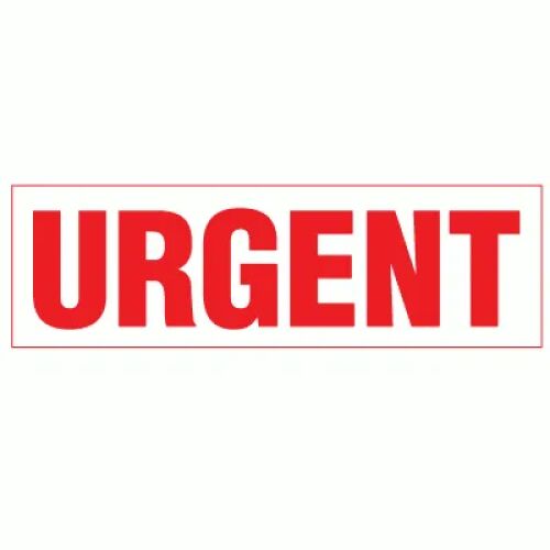 "URGENT" Self Inking Rubber Stamp - AMS Printing