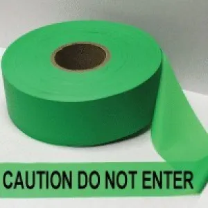 Caution Do Not Enter Tape, Fl. Green - AMS Printing