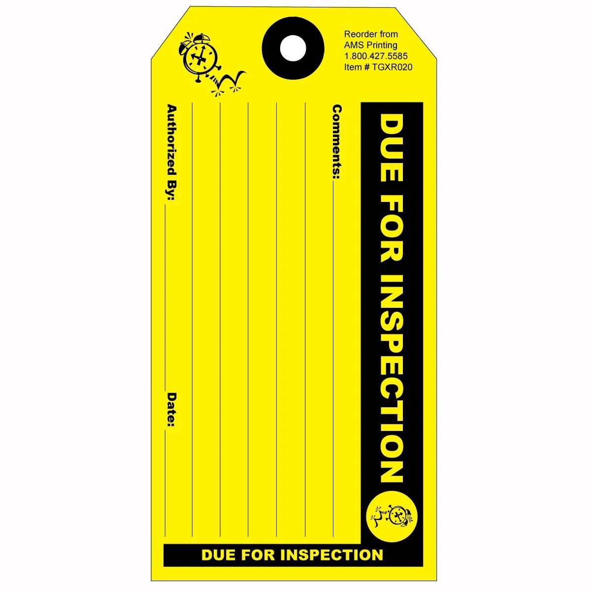 Production Quality Control Tags - AMS Printing