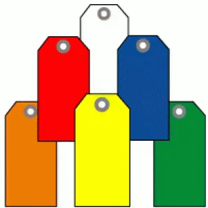 #5 Colored Plastic Tags - AMS Printing