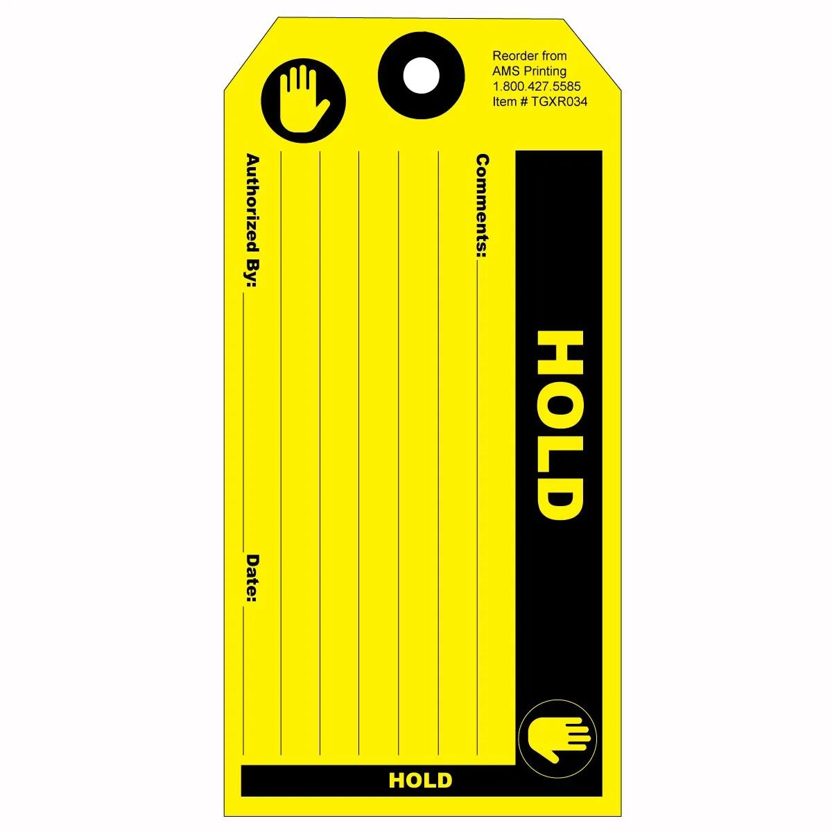 Production Quality Control Tags - AMS Printing