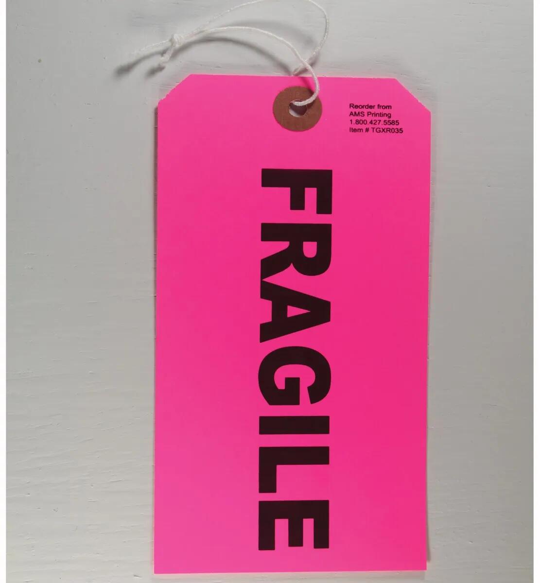 Hotel and Storage Tags for Handling Fragile Items in Luggage - AMS Printing
