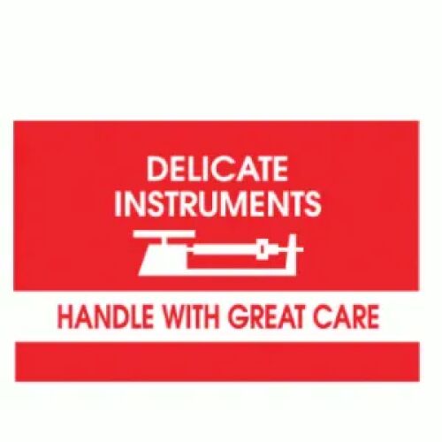 Delicate Instruments Handle With Great Care Label - AMS Printing