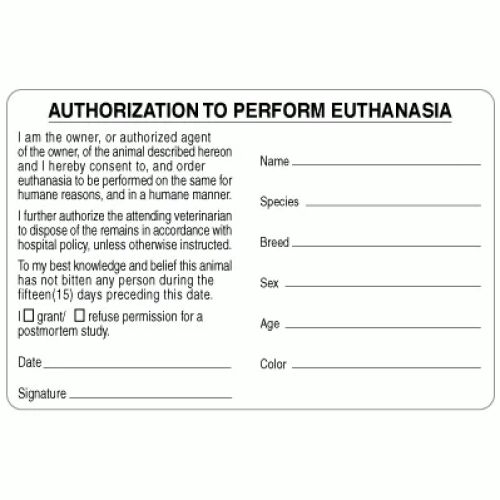 Authorization & Consent Labels - AMS Printing