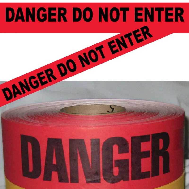 Danger Do Not Enter Reinforced Barricade Tape - AMS Printing