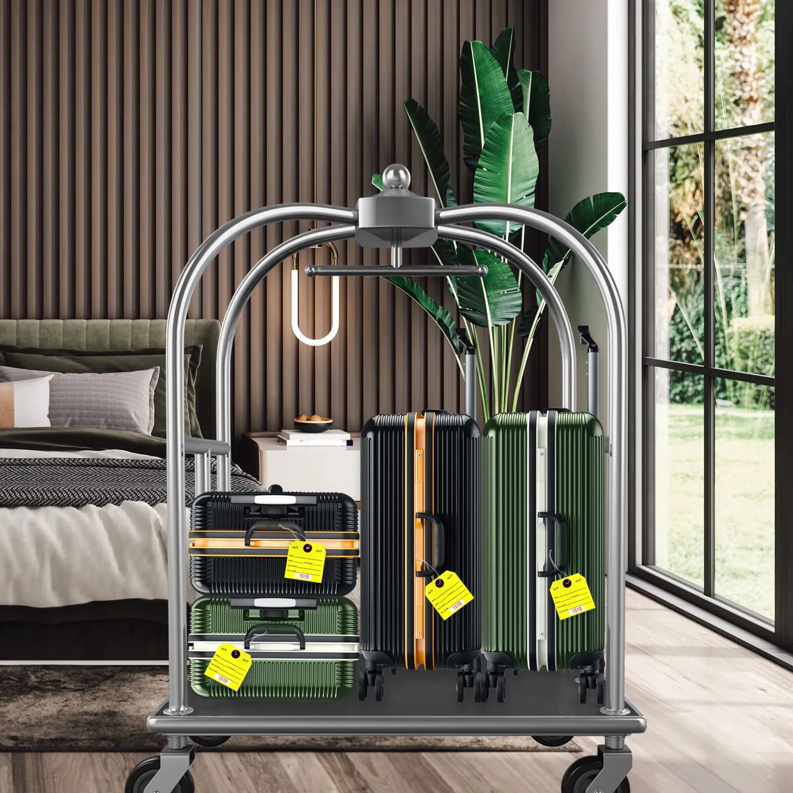 Baggage claim check tags with elastic string attached to tag - AMS Printing