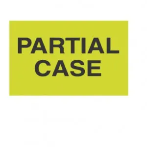 "PARTIAL CASE" Label - AMS Printing