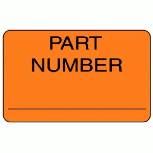 "PART NUMBER" Label - AMS Printing