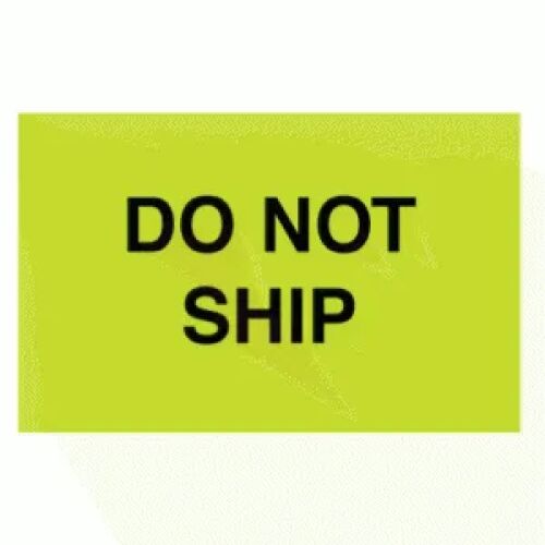 "DO NOT SHIP" Label - AMS Printing