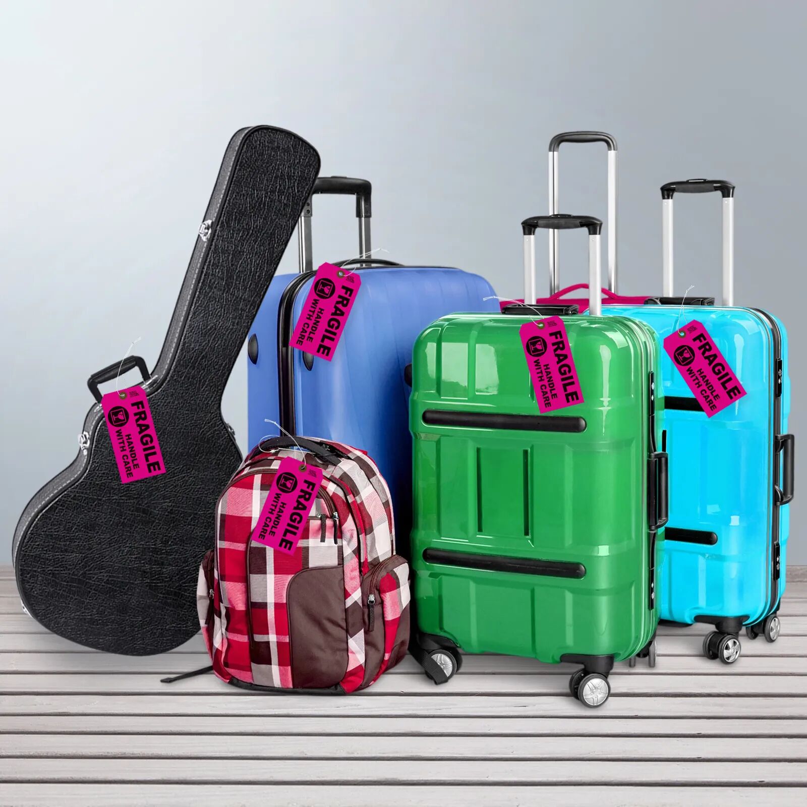 Hotel and Storage Tags for Handling Fragile Items in Luggage - AMS Printing