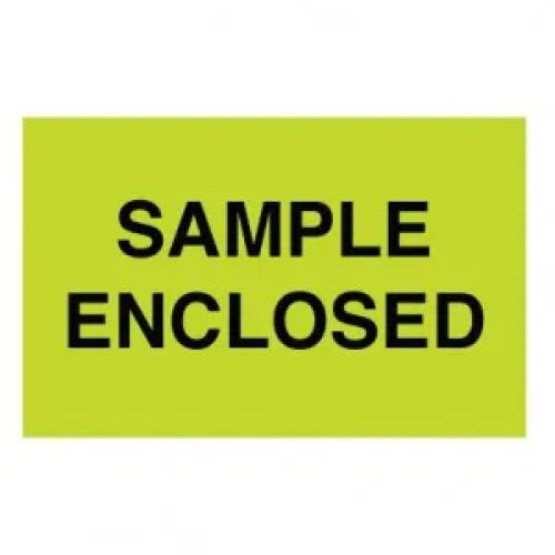 "SAMPLE ENCLOSED" Label - AMS Printing