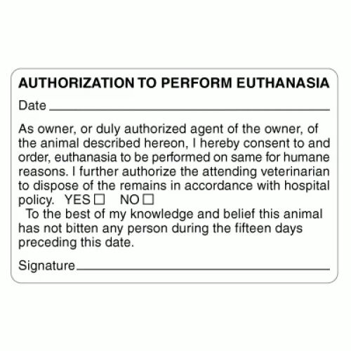 Authorization & Consent Labels - AMS Printing
