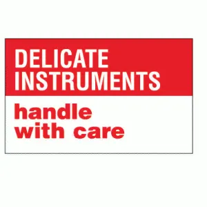 "Delicate Instruments Handle With Care" Label - AMS Printing
