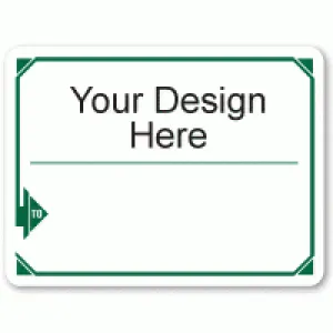 Green Colored Border Arrow Label (JML-13) - AMS Printing