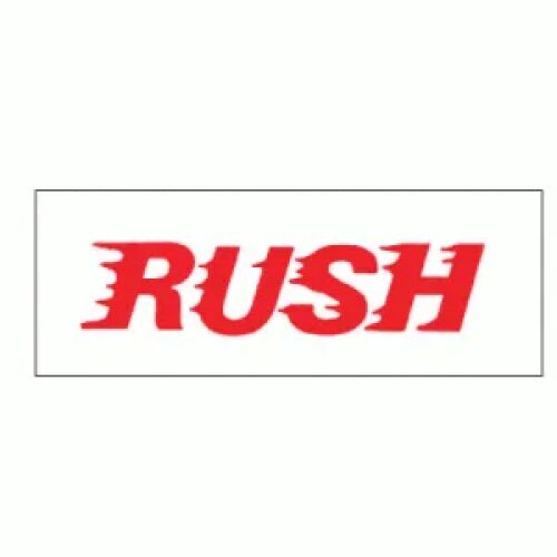 "RUSH" Label - AMS Printing