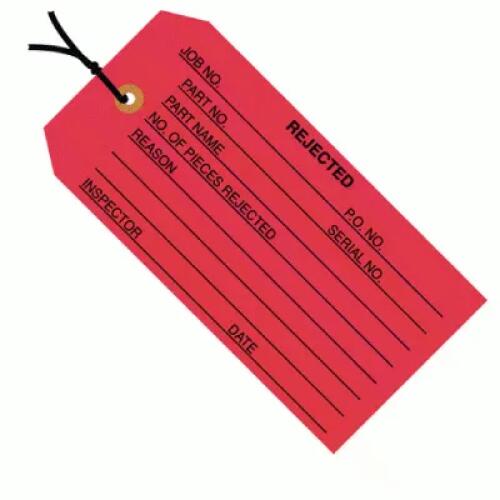 Inspection Tags - Pre-Strung - AMS Printing