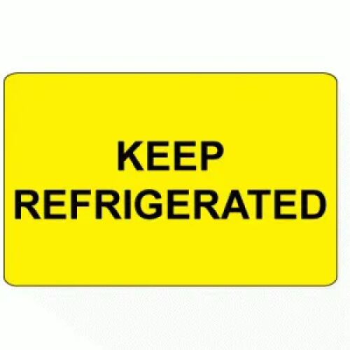 "Keep Refrigerated" Label - AMS Printing