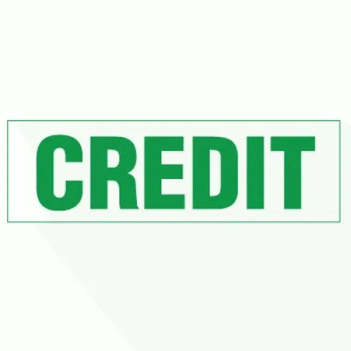 "CREDIT" Self Inking Rubber Stamp - AMS Printing