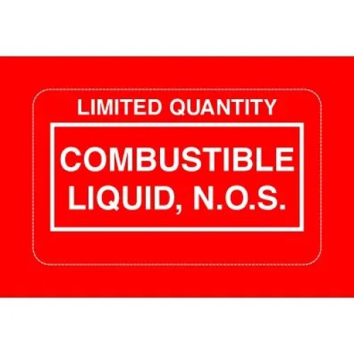 "Limited Quantity Combustible Liquid, NOS" Label - AMS Printing