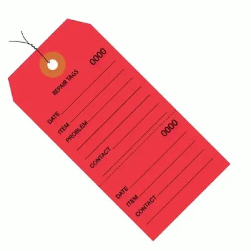 Repair Tags with Wires Attached - AMS Printing