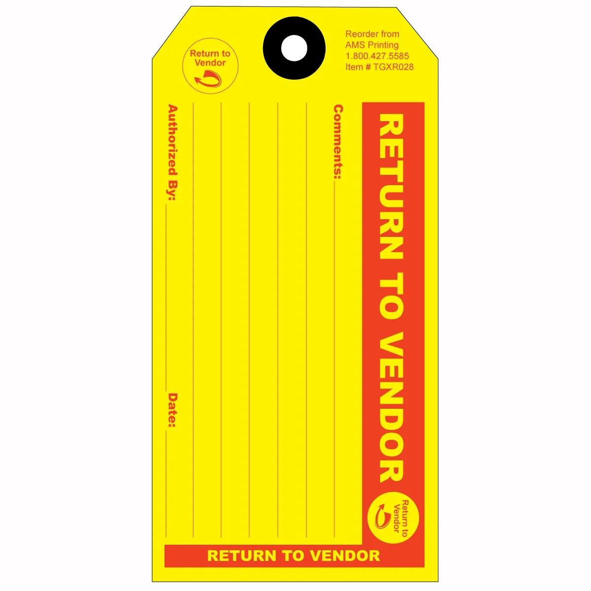 Production Quality Control Tags - AMS Printing