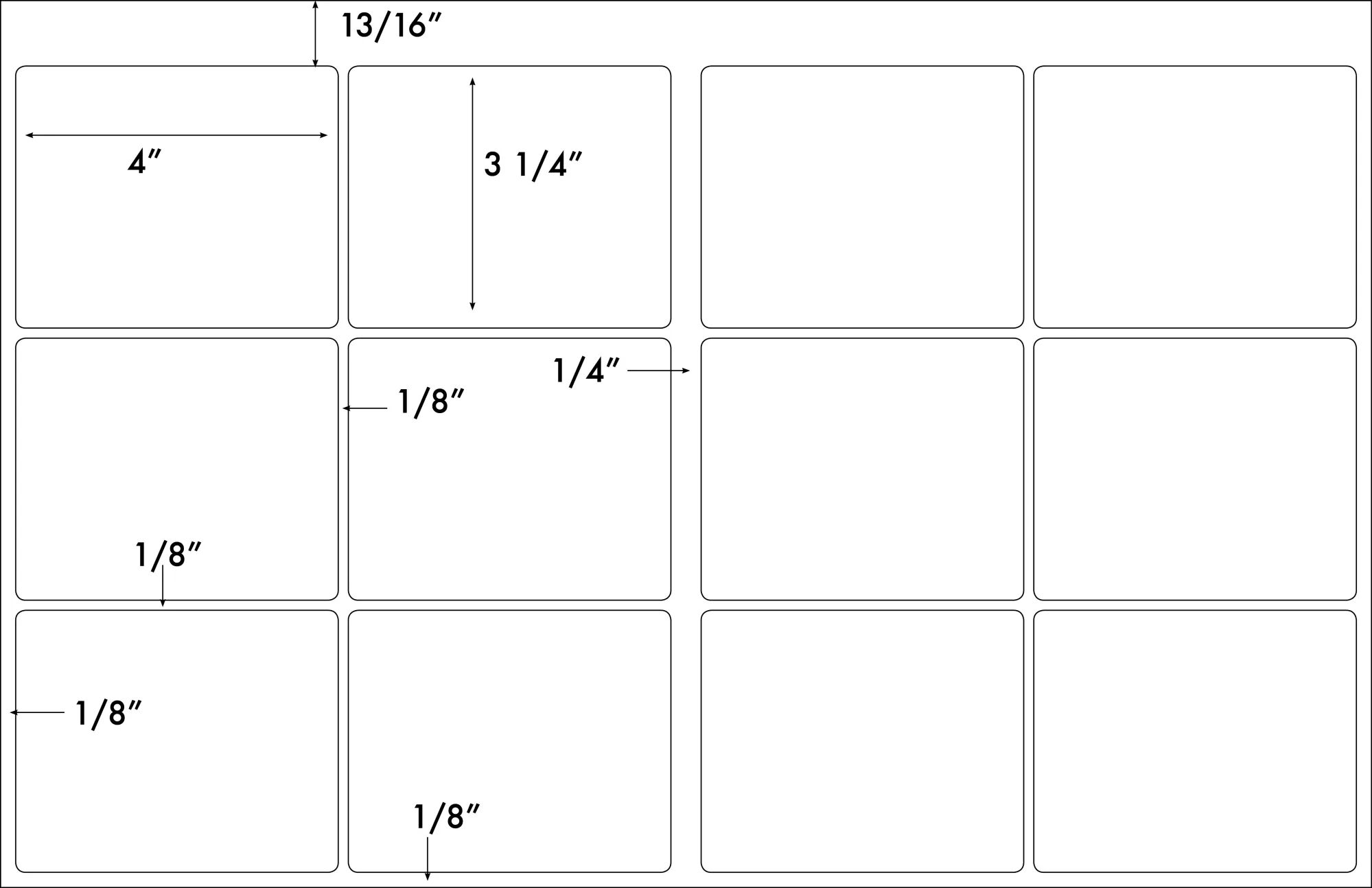 4" x 3 1/4" - AMS Printing