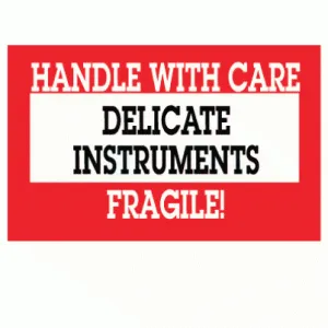"Handle With Care Delicate Instruments" Label - AMS Printing