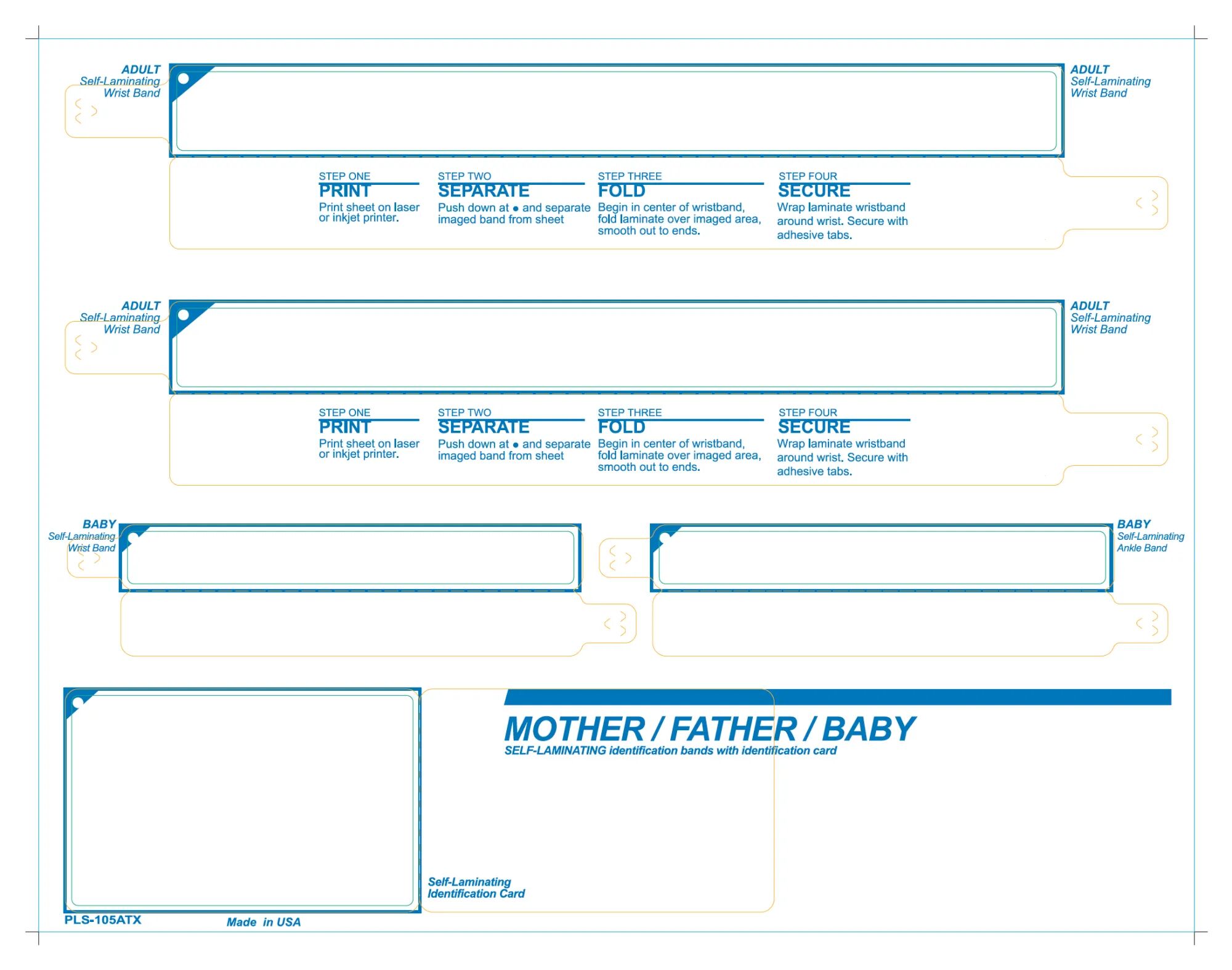 Patient Identification Wristbands - AMS Printing