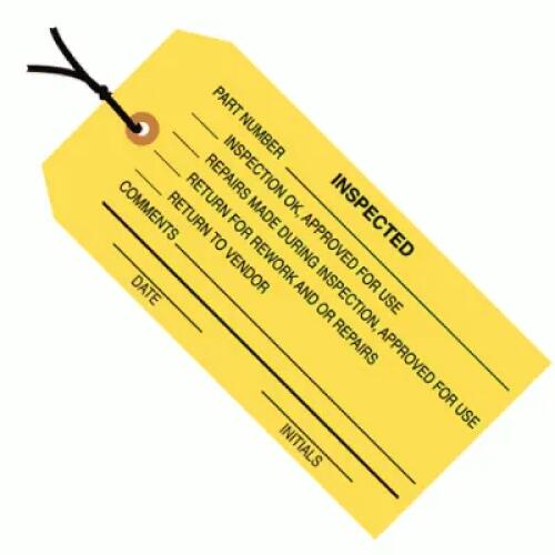 Inspection Tags - Pre-Strung - AMS Printing