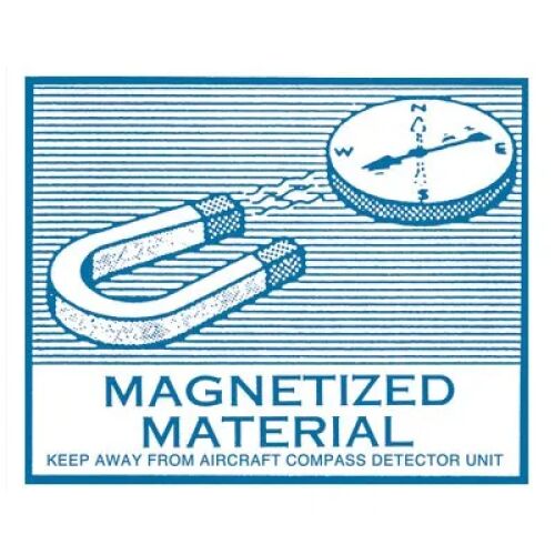 "Magnetized Material" Label - AMS Printing