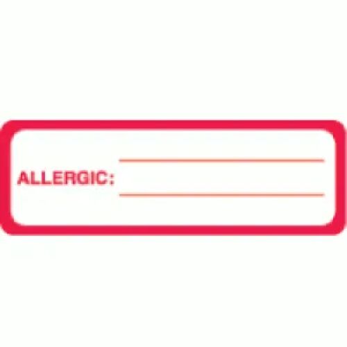 ALLERGY Alert Labels - AMS Printing