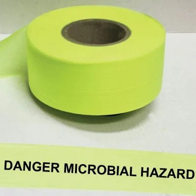 Danger Microbial Hazard Do Not Enter, Fi. Yellow - AMS Printing