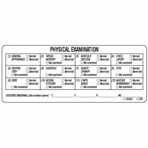 Examination Record Labels - AMS Printing