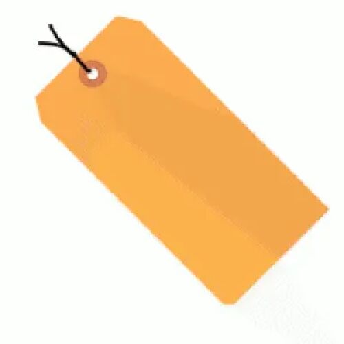 #8 Fluorescent Pre-Strung Tags (6 1/4" x 3 1/8") - AMS Printing