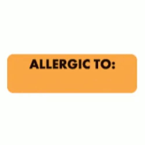 ALLERGY Alert Labels - AMS Printing