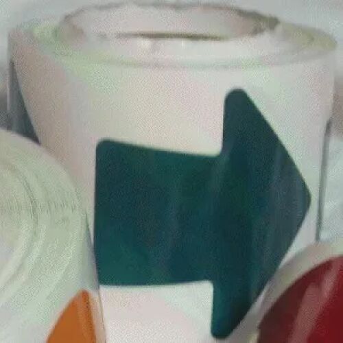 Reflective Orange Arrows With Permanent Adhesive - AMS Printing