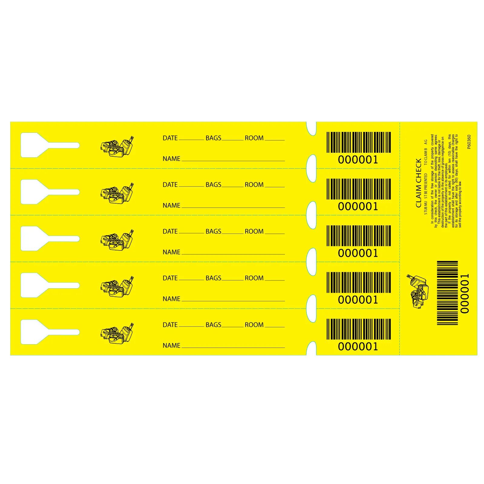 5 Piece Interlocking Bag Tags - AMS Printing